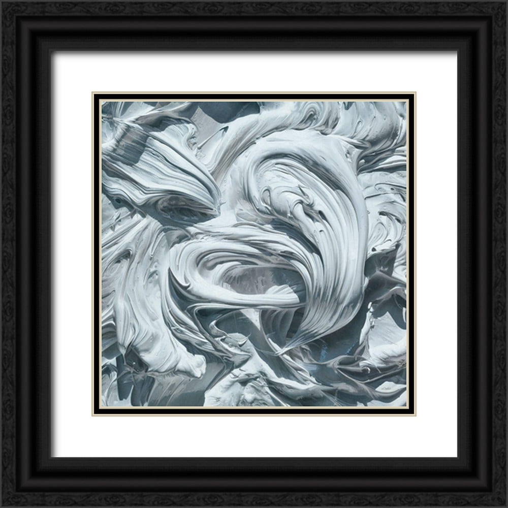 Chartier, Francois 12x12 Black Ornate Wood Framed with Double Matting ...