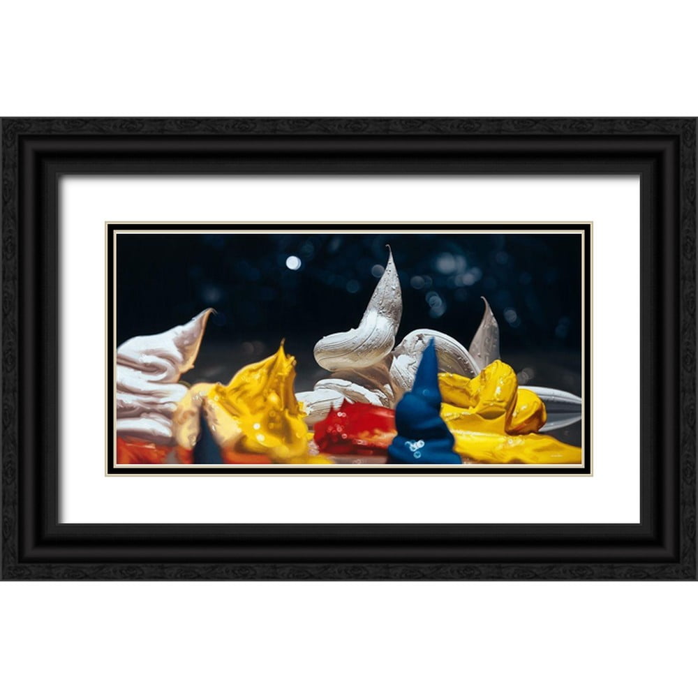 Chartier, Francois 18x11 Black Ornate Wood Framed with Double Matting ...