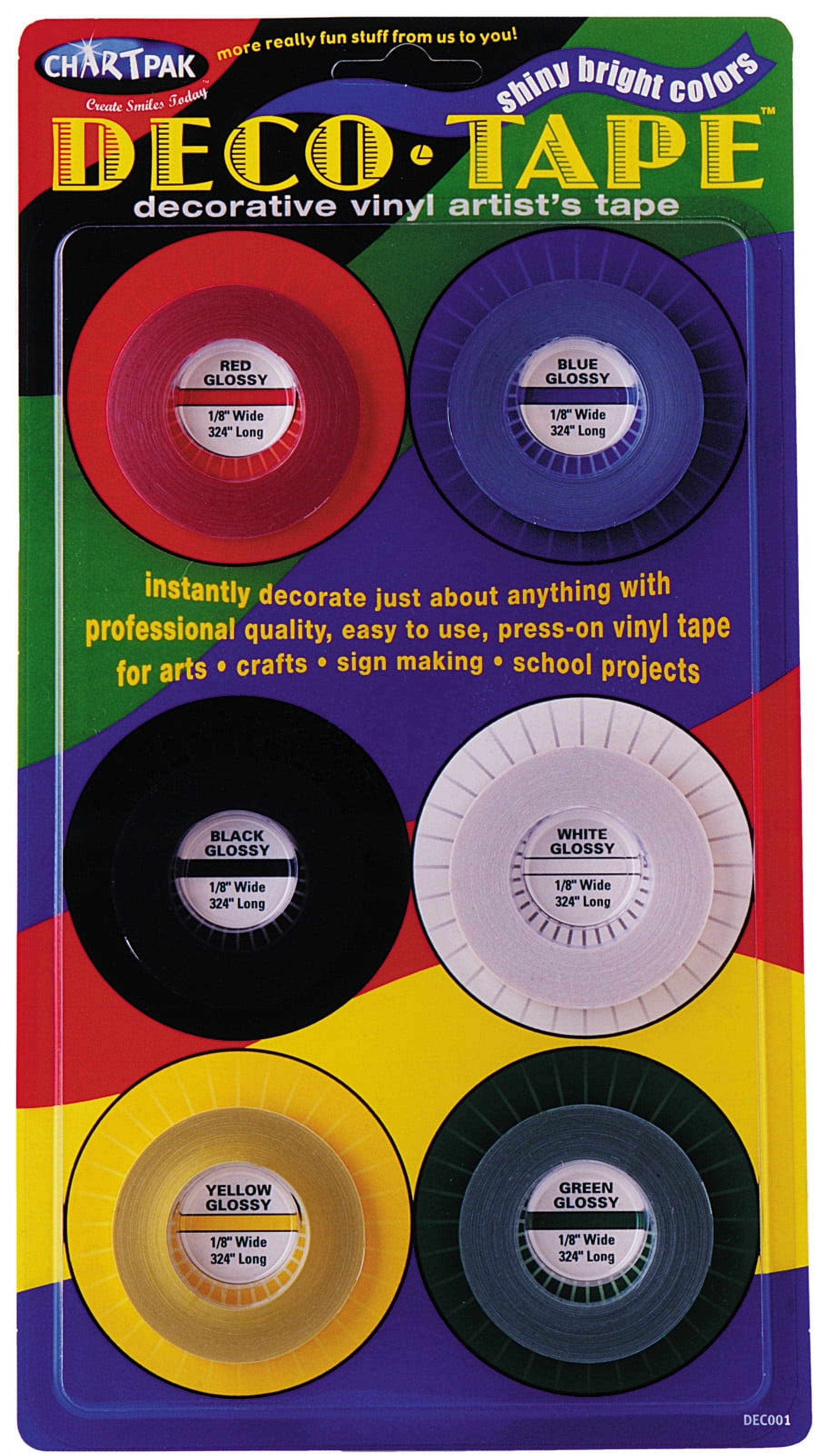 Chartpak Deco Tape Primary Colors Set, 6-Colors - Walmart.com