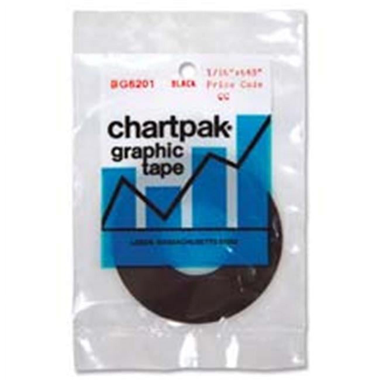 Chartpak Graphic Tape- Permanent- Self-Adhesive- .06in.x648in.- Matte ...