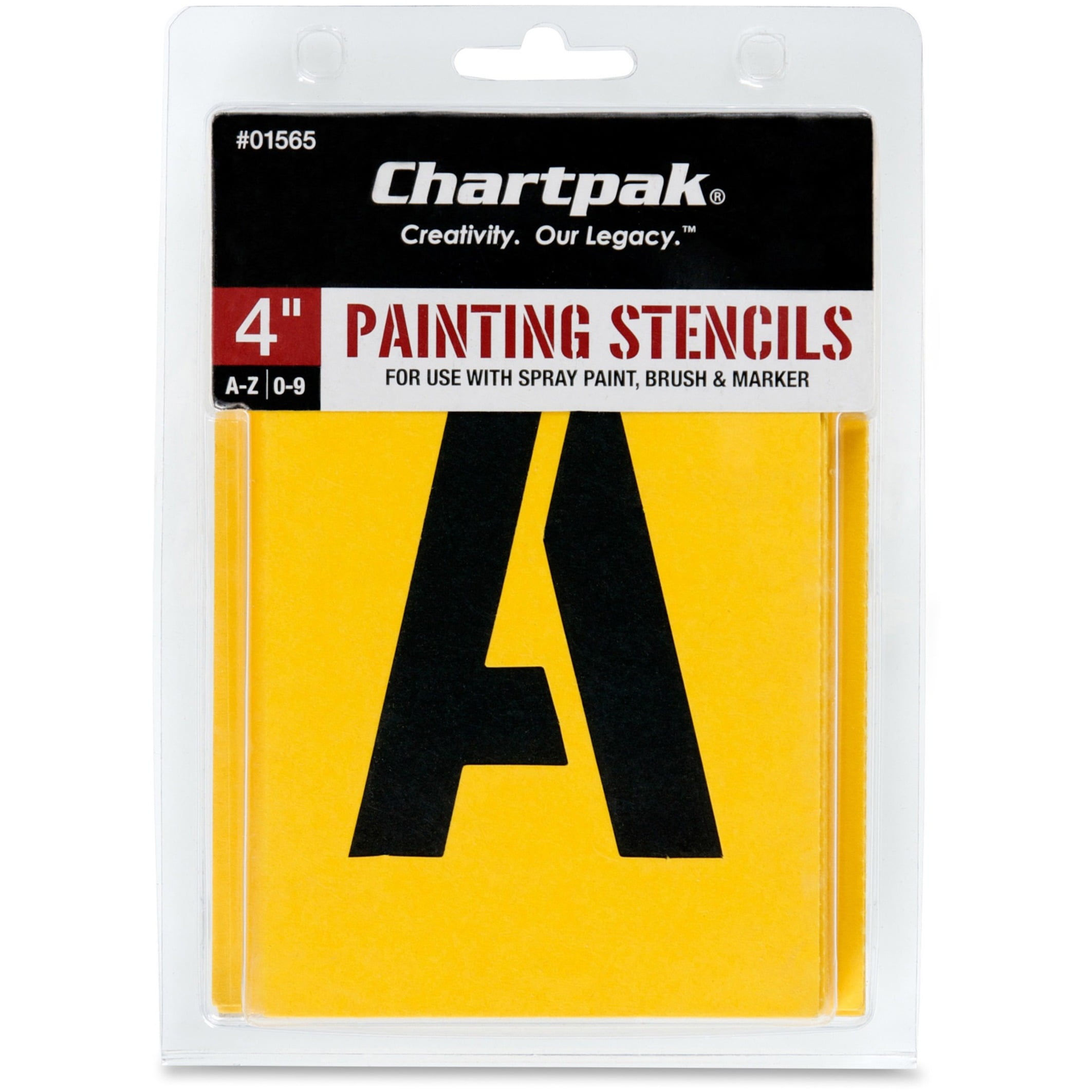 Chartpak Painting Stencil Set, A-Z Set/0-9, Manila, 35/Set - Walmart.com