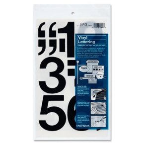 Vinyl Stick on Numbers