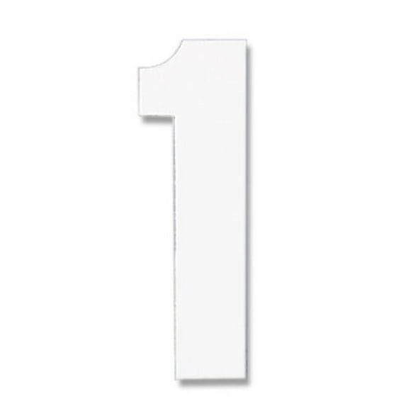 White Vinyl Numbers 6 Inch