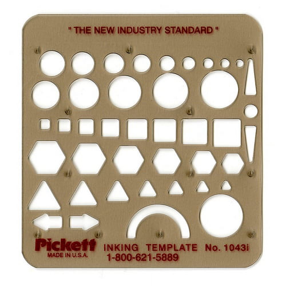Chartpak Pickett Template - 1043i General Purpose Junior - Walmart.com