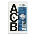 Chartpak Press-On Vinyl Uppercase Letters, Self Adhesive, Black, 3"h ...