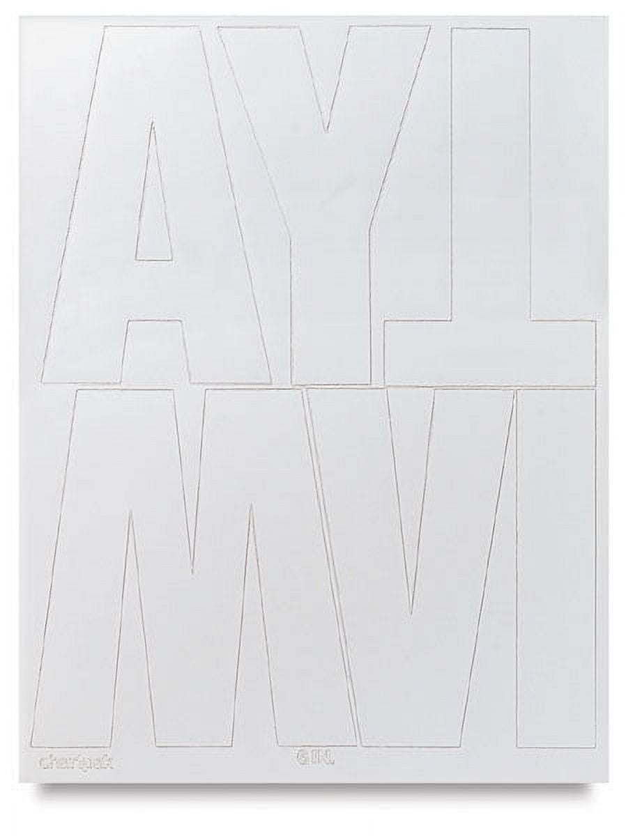 Chartpak Vinyl Letters - 6'' Capital Letters, White - Walmart.com