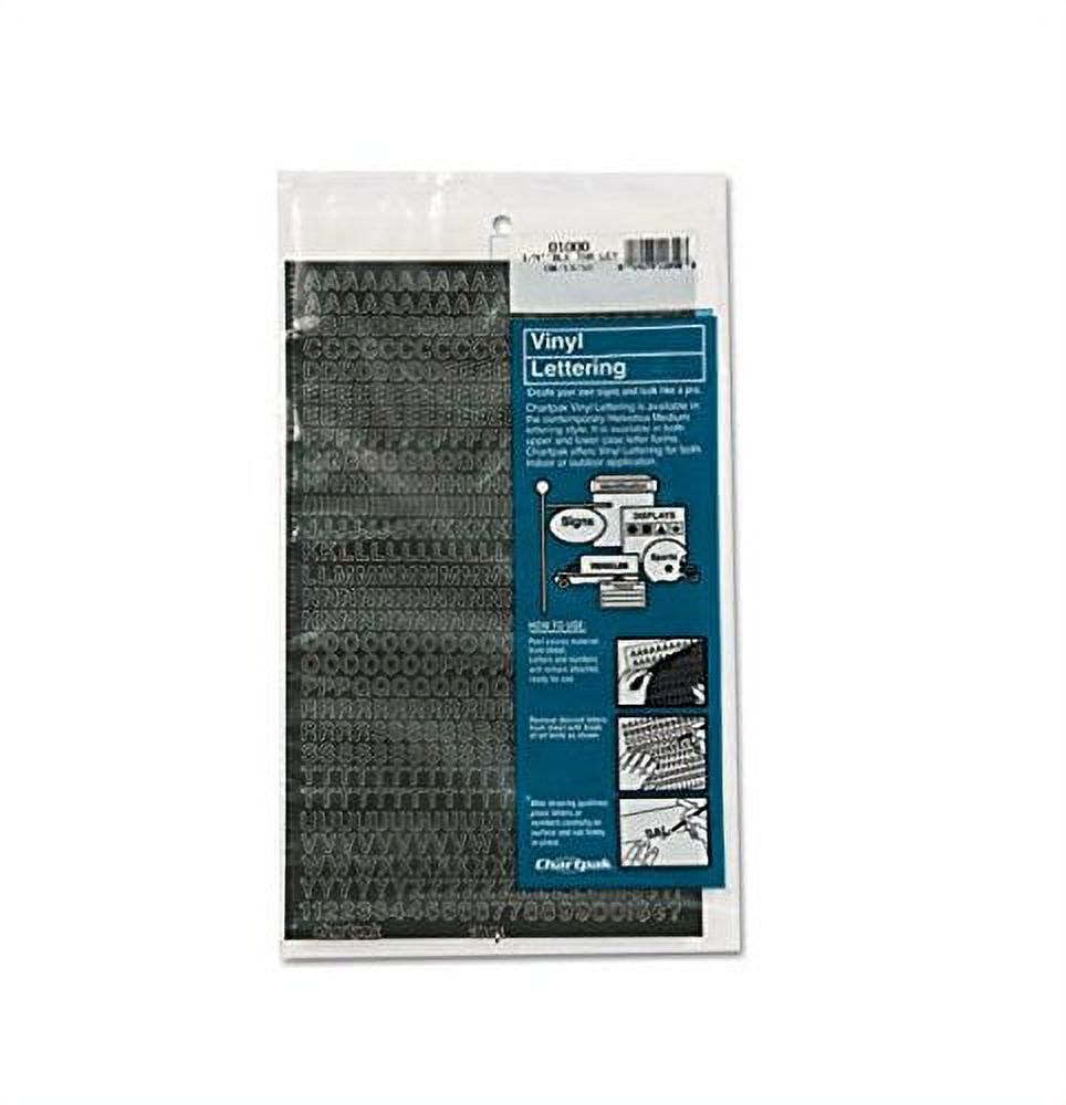 Chartpak Vinyl Numbers - 1/4" Numbers, Black - Walmart.com