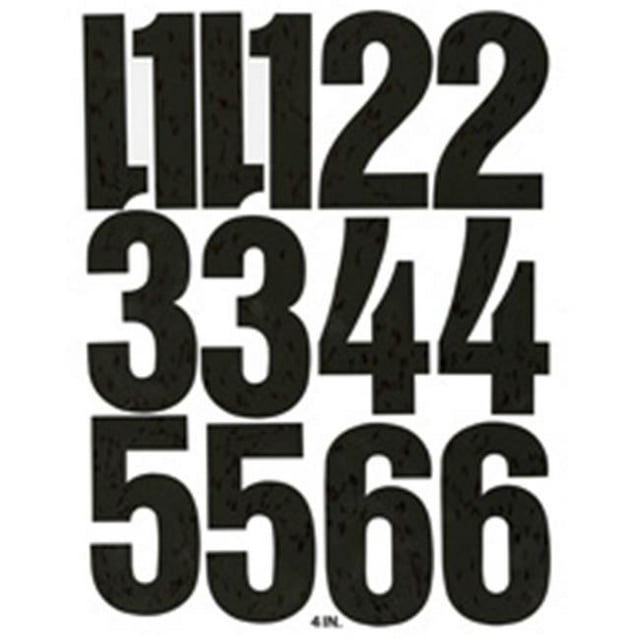 Chartpak Vinyl Numbers, Adhesive, 21 Numbers, 6 in., Black - Walmart.com