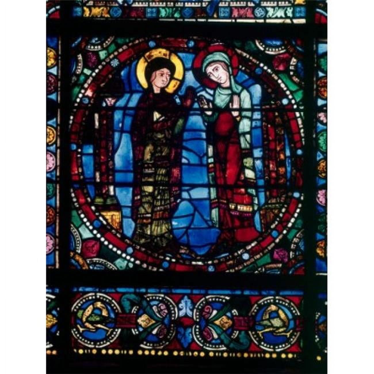 Chartres Cathedral Stained Glass Window Chartres Cathedral France ...