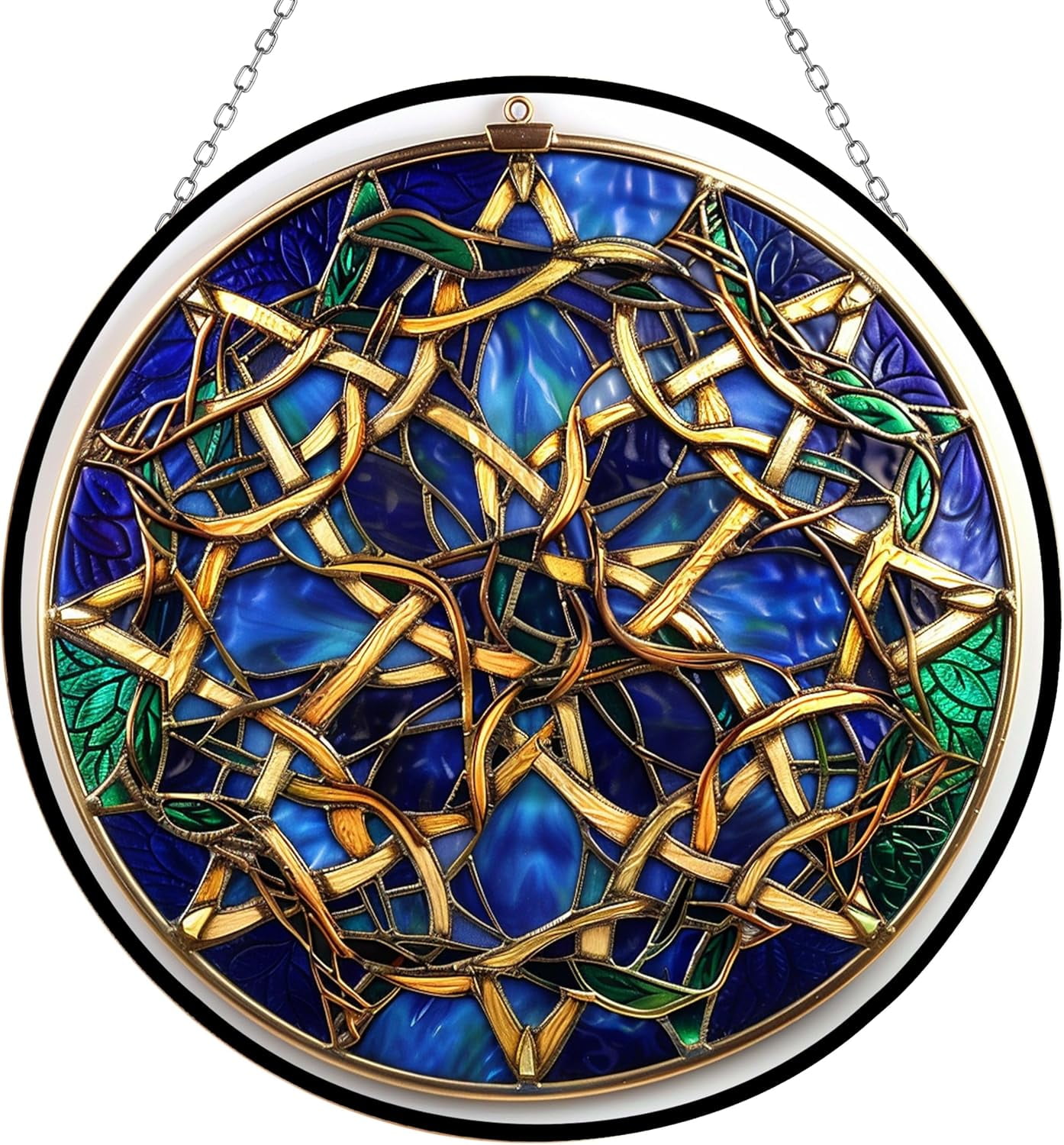 Chartres Cathedral Stained Glass Window Hanging, Stained Glass ...
