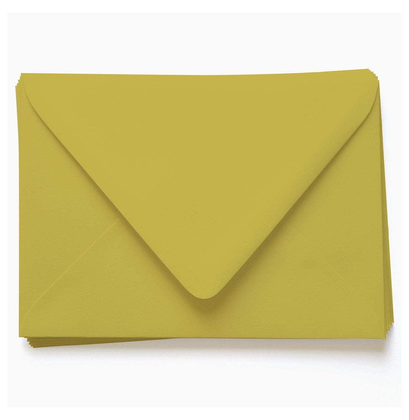 Chartreuse Envelopes - A1 Gmund Colors Matt 3 5/8 x 5 1/8 Euro Flap 68T ...