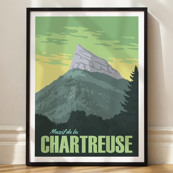 Chartreuse Mountains Poster - Dauphinã© Savoie - Wall Decoration ...