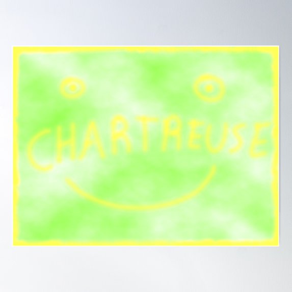 Chartreuse Poster Wall Art, Modern Wall Decor For Living Room Bedroom ...
