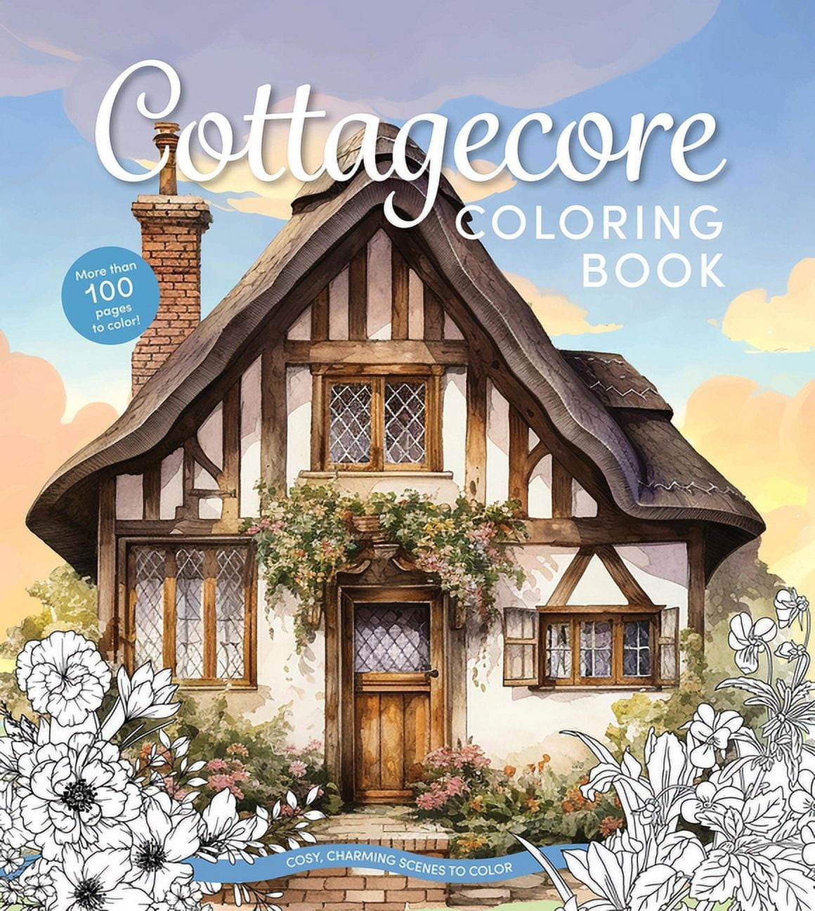 Chartwell Coloring Books Cottagecore Coloring Book: Cozy, Charming ...
