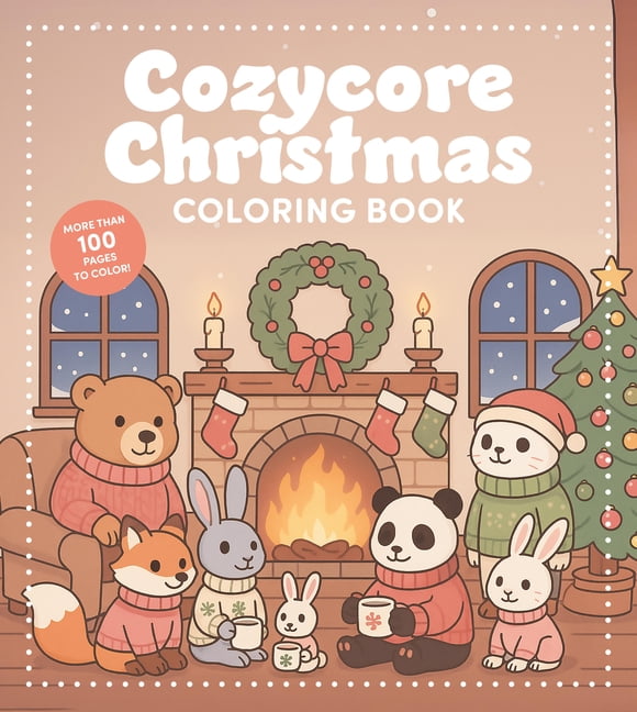Chartwell Coloring Books Cozycore Christmas Coloring Book: Celebrate ...