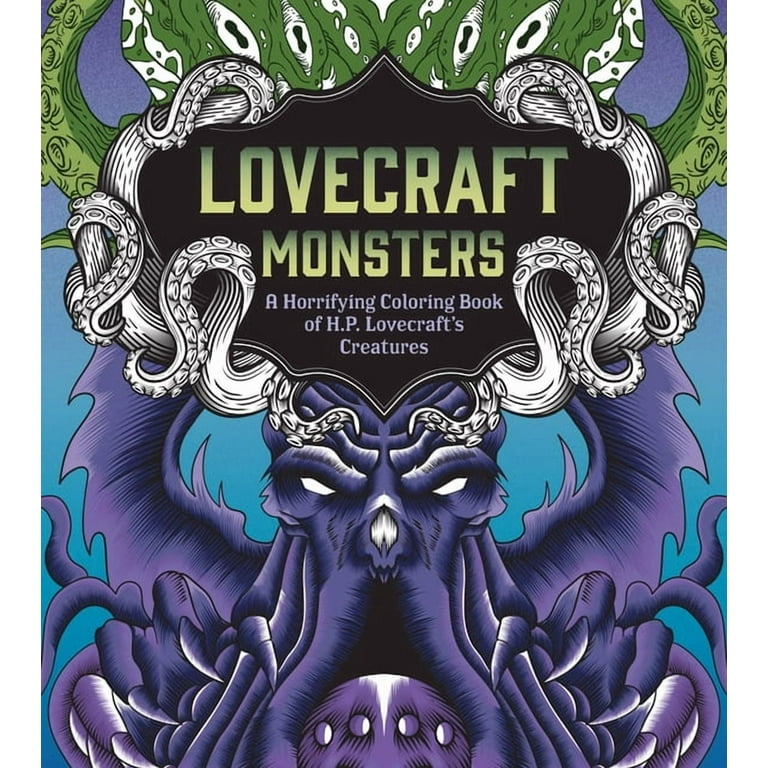 horrifying monsters coloring book