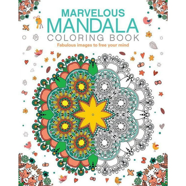 Chartwell Coloring Books: Marvelous Mandala Coloring Book: Fabulous ...
