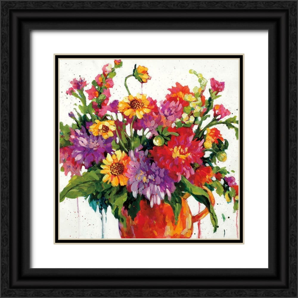 Charuk, Jill 20x20 Black Ornate Wood Framed with Double Matting Museum ...