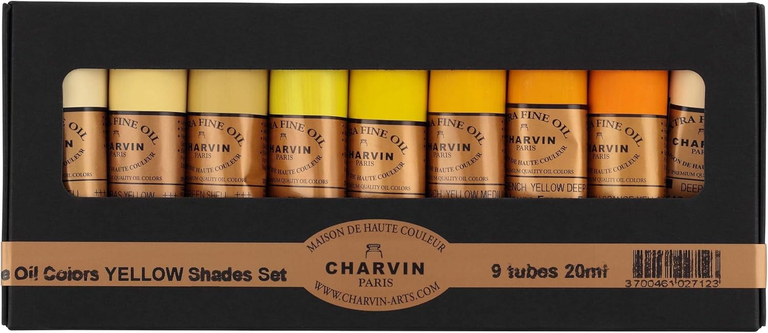 Charvin Extra Fine Professional Artist Oil Paint Set of 9 Shades of ...