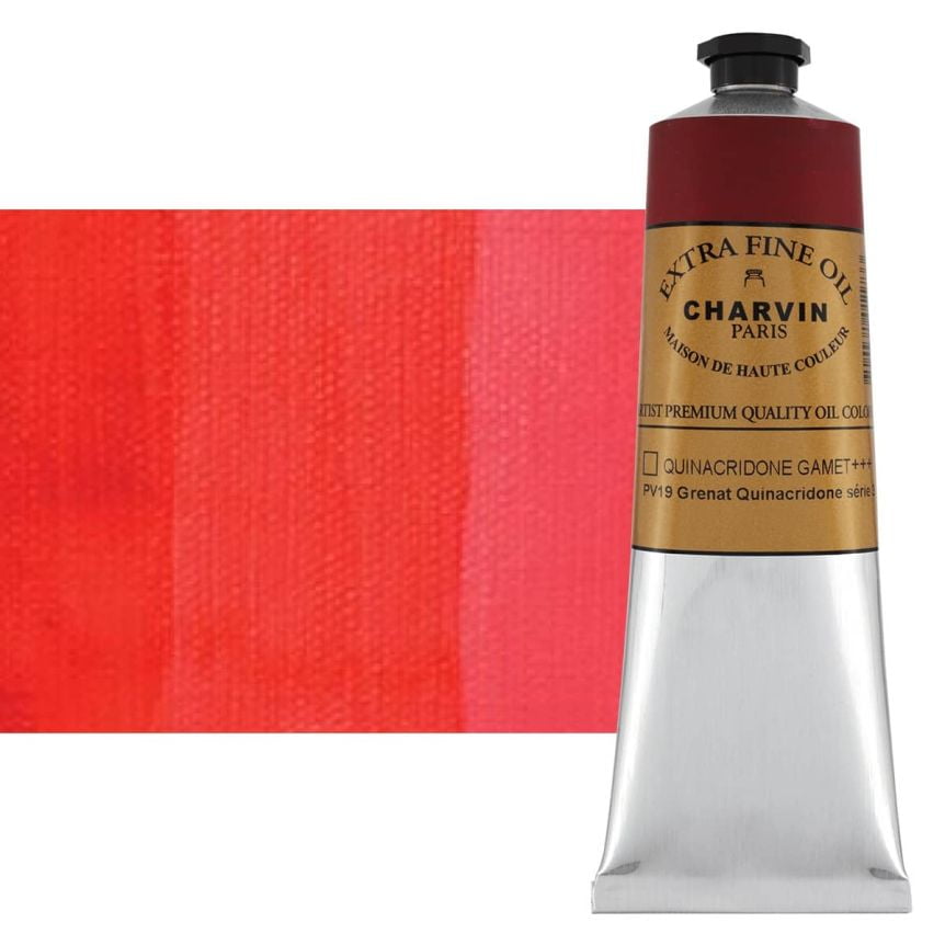 Charvin Extra Fine Oil Paint, Garnet Quinacridone 150 ml - Triple ...