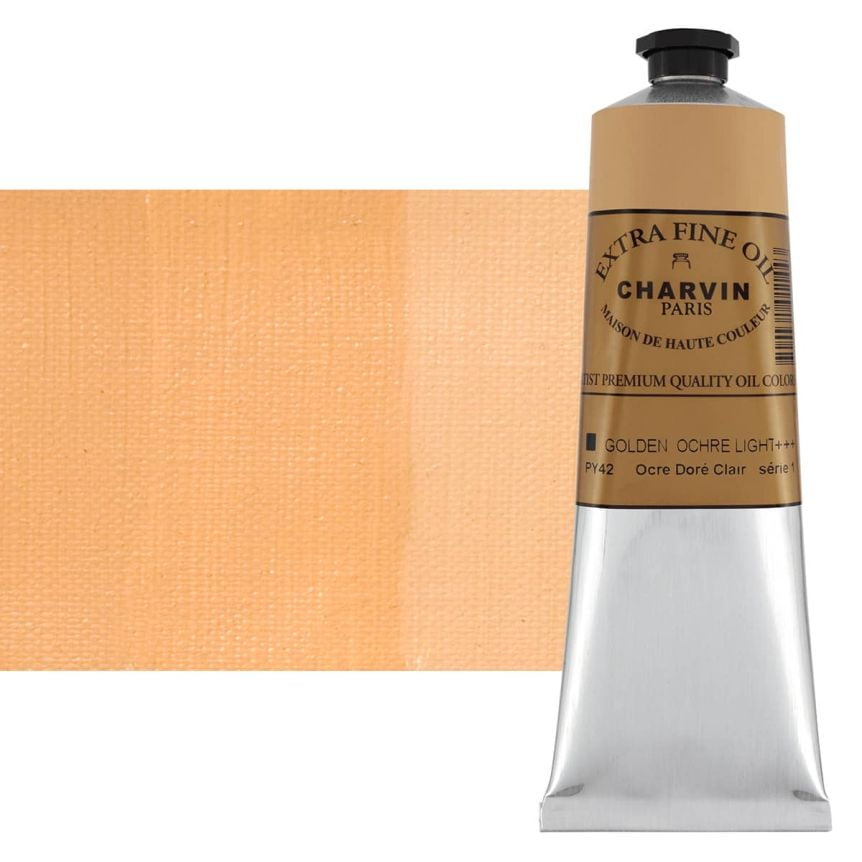 Charvin Extra Fine Oil Paint, Golden Ochre Light 150 ml - Triple-Milled ...