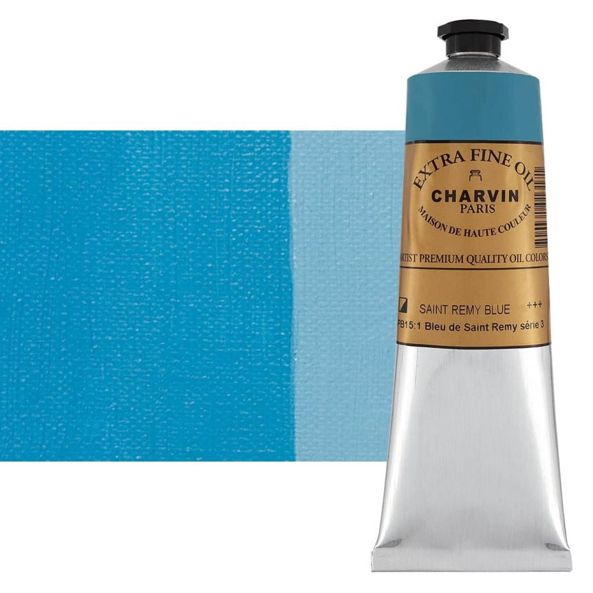 Charvin Extra Fine Oil Paint, Saint Remy Blue 150 ml - Triple-Milled ...