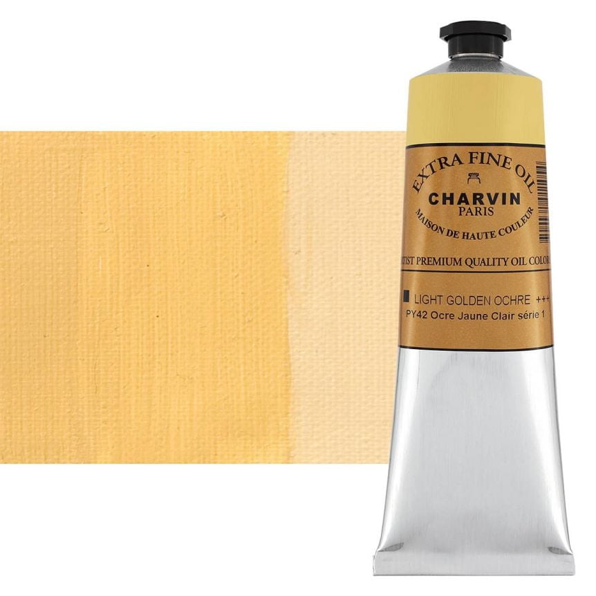 Charvin Extra Fine Professional Yellow Ochre Light Artist Oil Paint 150 ...