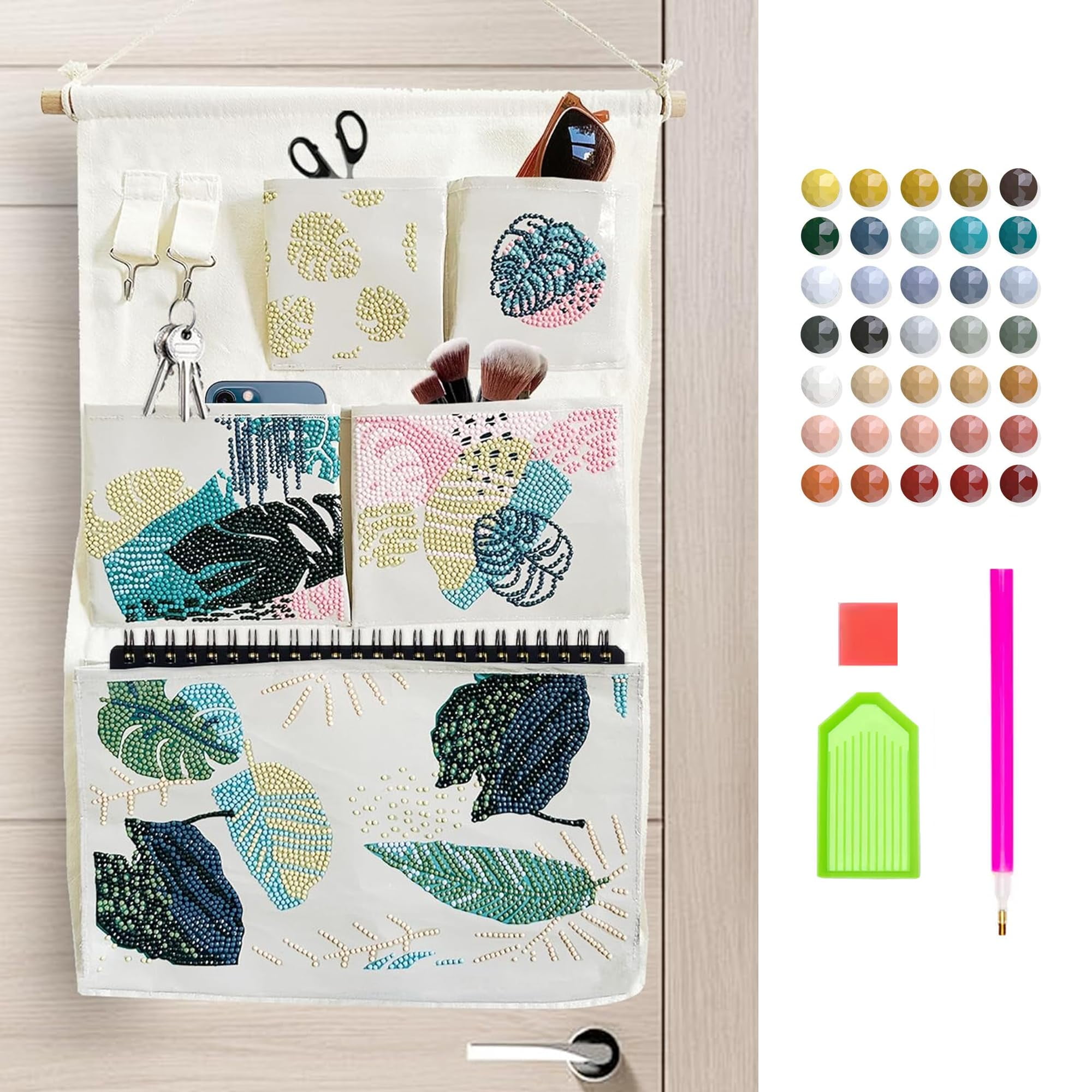 CharySim Diamond Art Hanging Storage Kits, 21×13 inches DIY Diamond Art ...