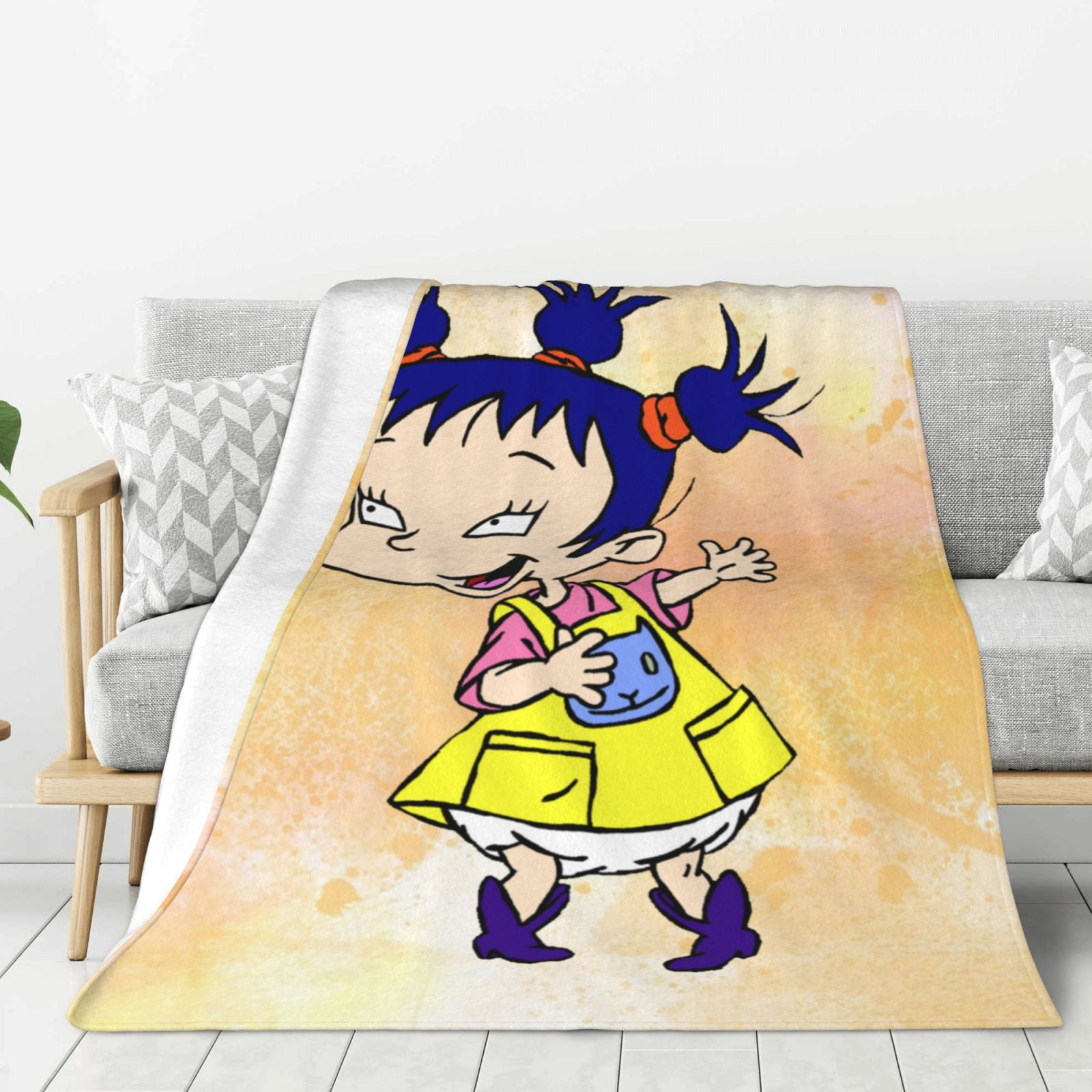 Chas Finster Rugrats Blanket Cozy Soft Fleece Flannel Bed Blanket All ...