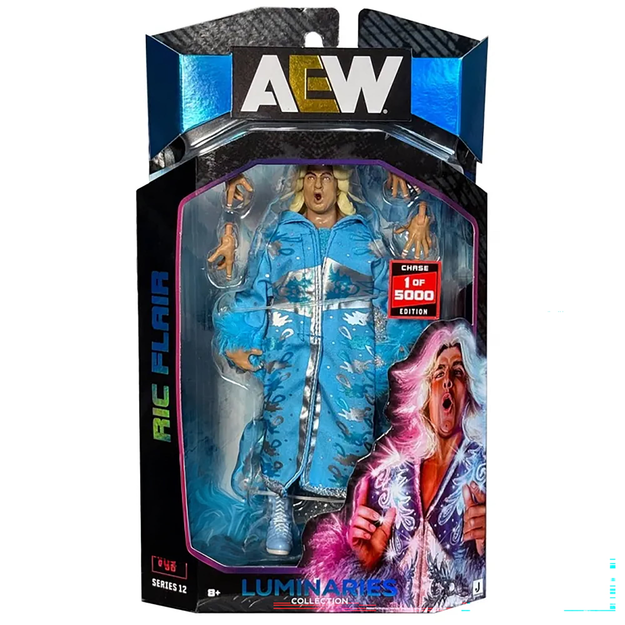 (Chase 1 of 5000) Ric Flair - AEW Unmatched Series 12 Jazwares AEW Toy Wrestling Action Figure ...