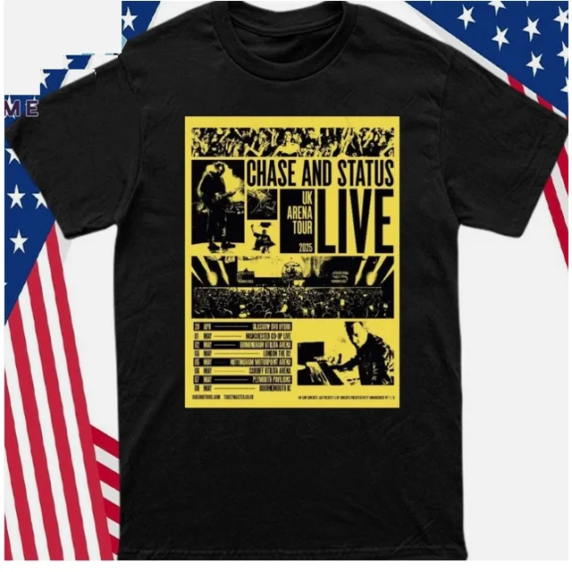 Chase And Status Uk Arena Tour 2025 Live Poster Shirt - Walmart.com