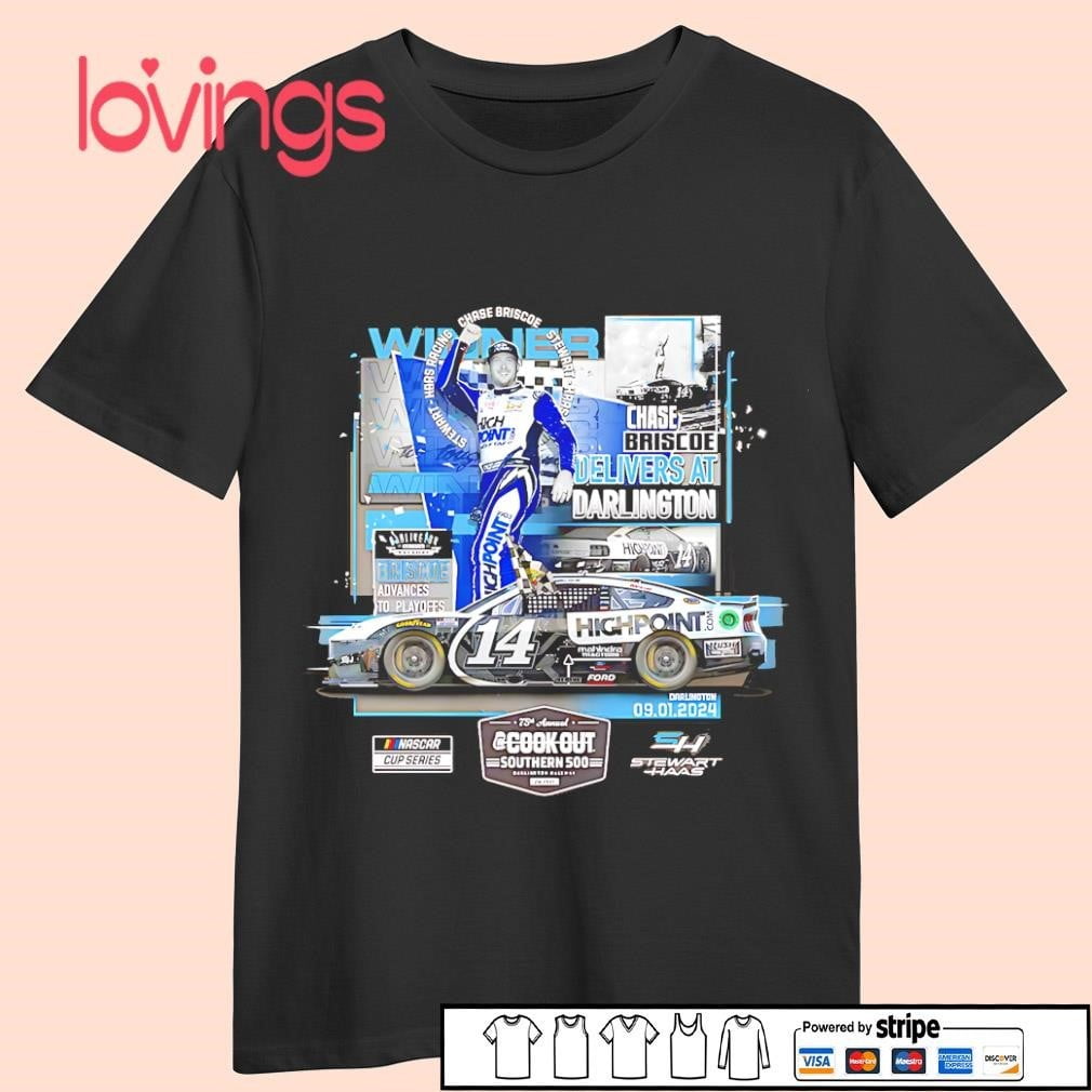 Chase Briscoe 2024 Cook Out Southern 500 Race Winner Shirt - Walmart.com