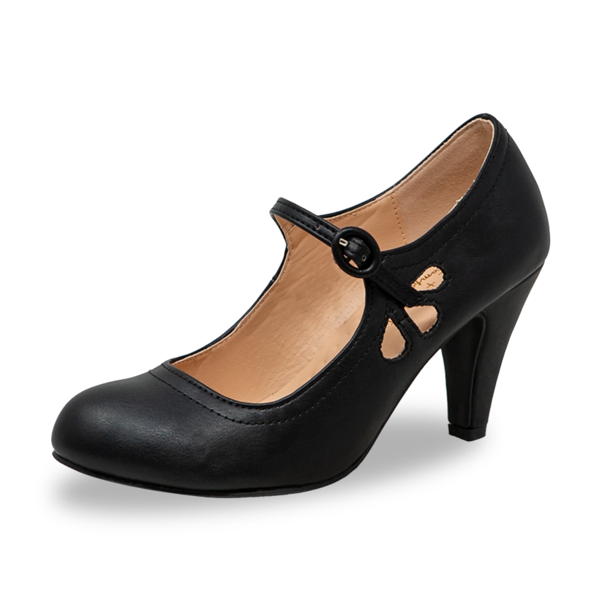 Chase & Chloe Mary Jane Shoes Women Oxford Pumps - Cute Low Kitten High ...