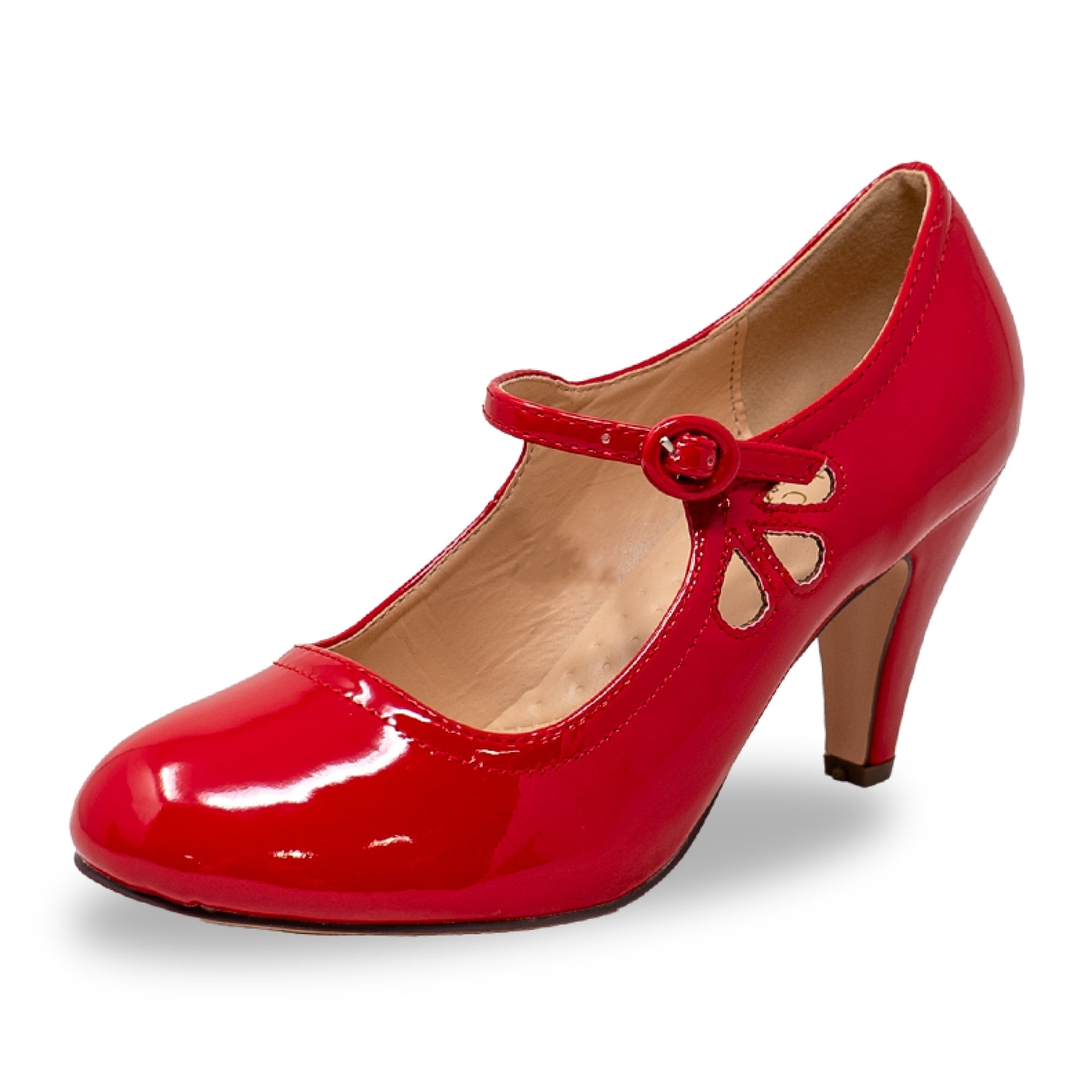 Chase & Chloe Mary Jane Shoes Women Oxford Pumps - Cute Low Kitten High ...