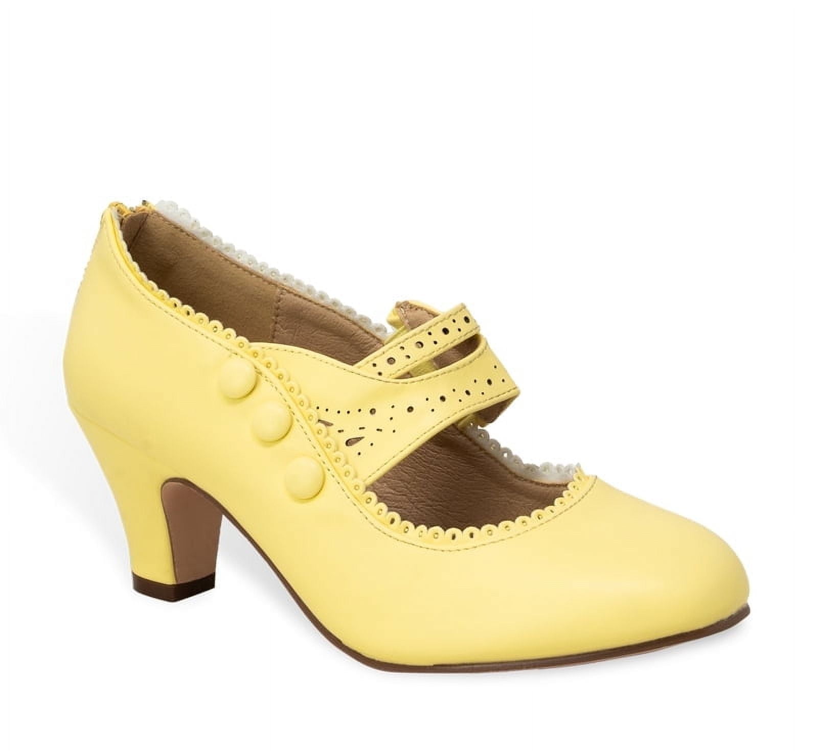 Chase & Chloe Women's Vintage Mary Jane Low Heel Pumps - Classic ...