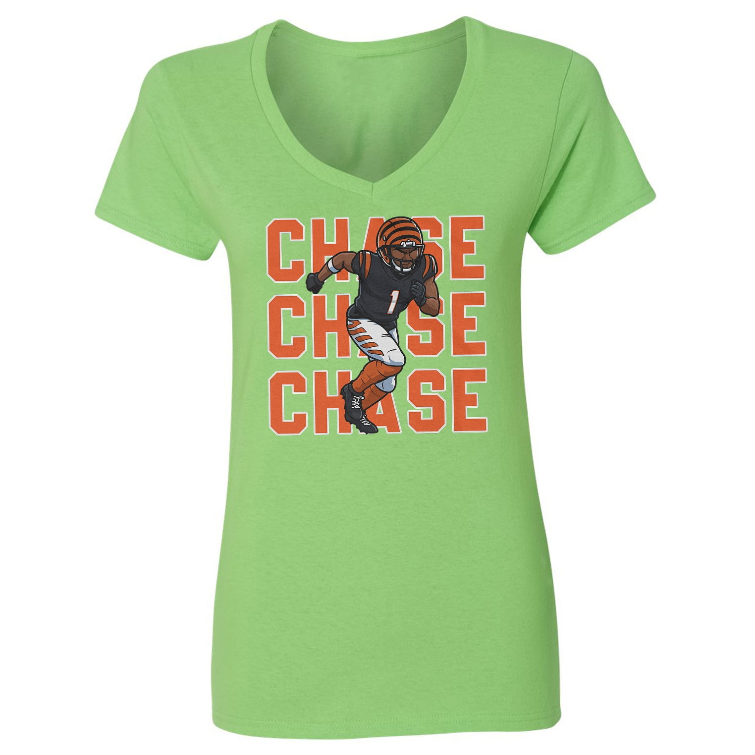 Chase Inspired Design - Cincinnati Sport Tribute Ladies' V-Neck Tshirt ...