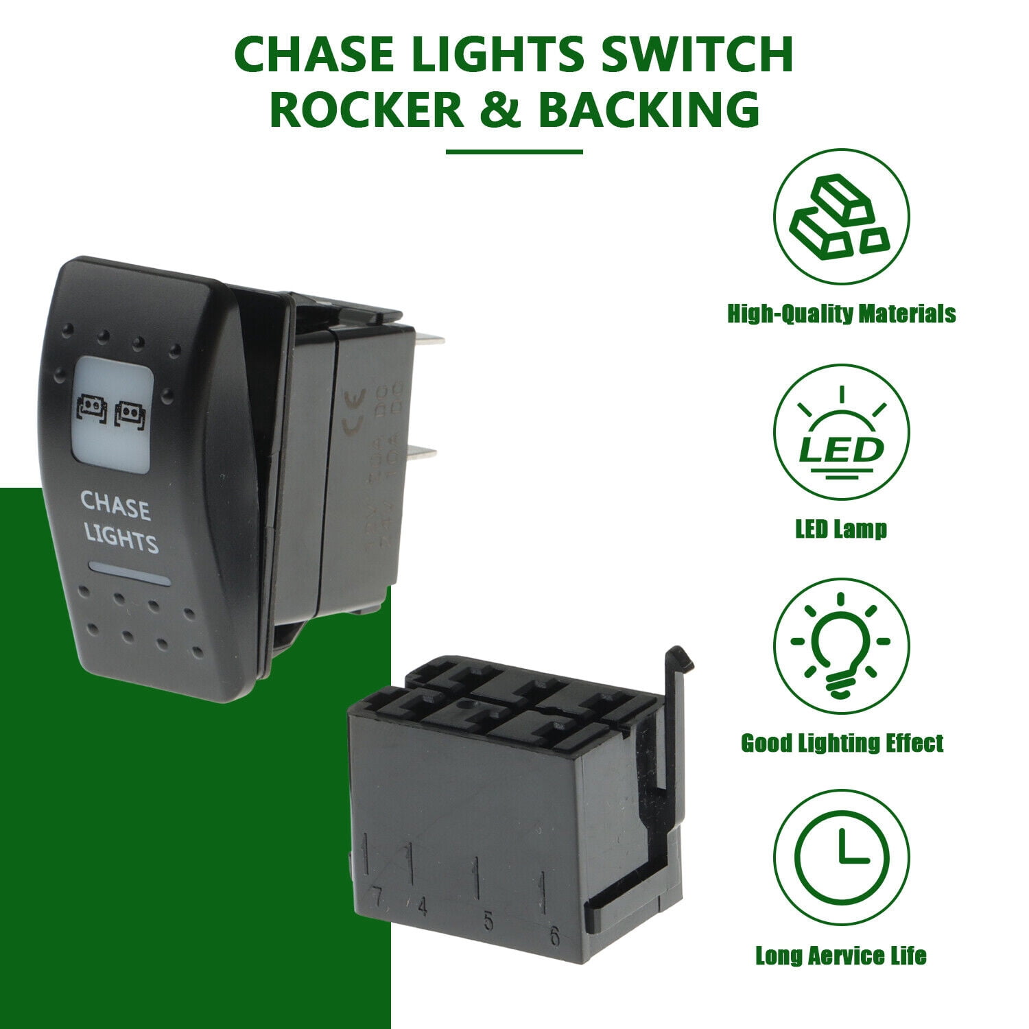 Chase Lights Switch w/Backing Kit for Can-Am Commander Maverick ...