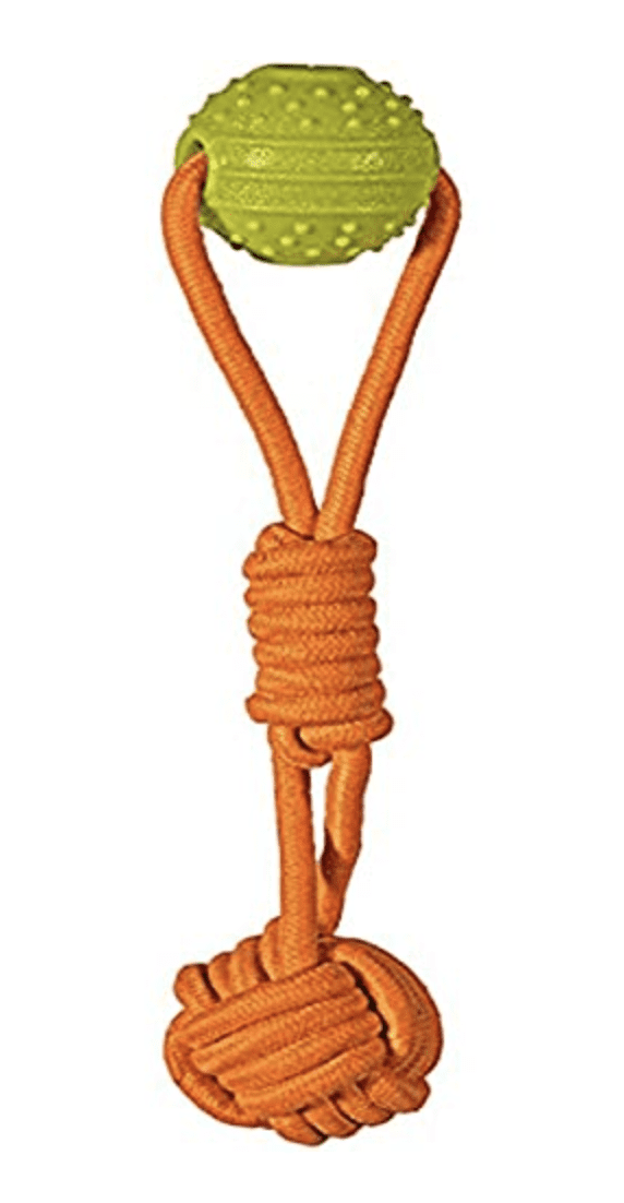 Chase 'N Chomp Lexi Double Tug Rope Dog Toy with TPR Ball - Walmart.com
