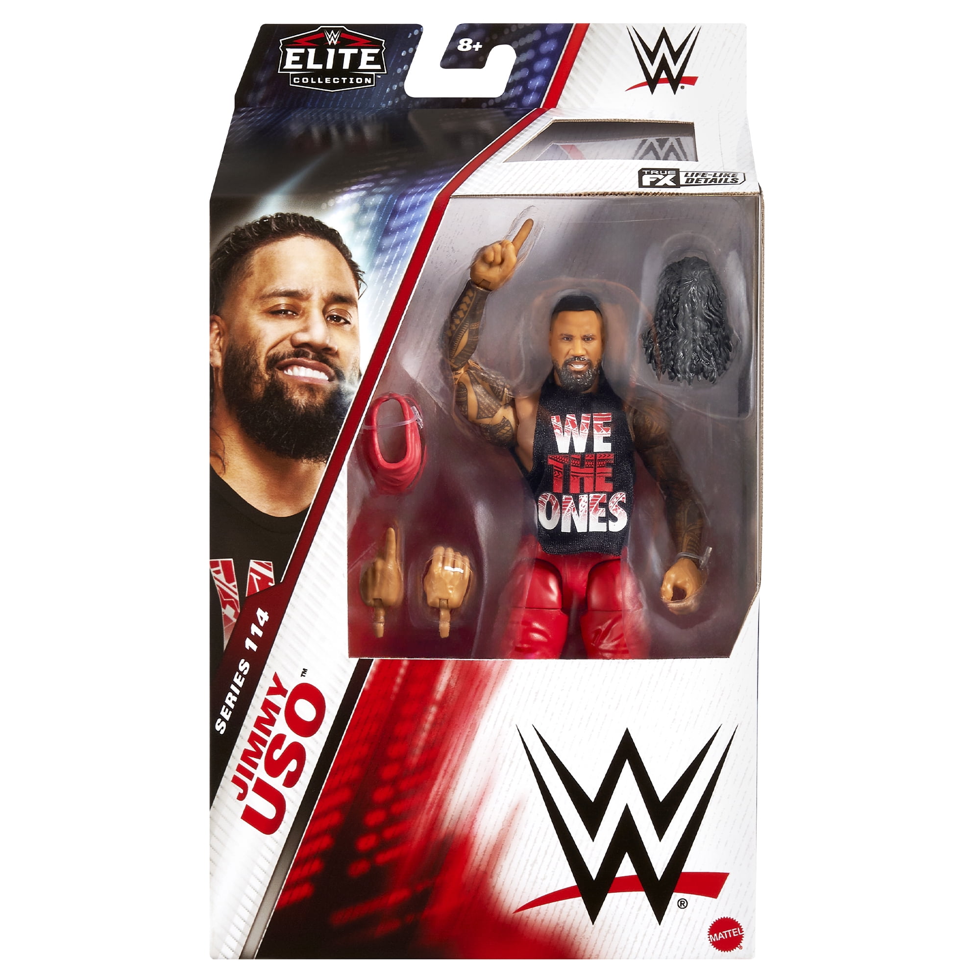 (Chase Variant - Red) Jimmy Uso - WWE Elite 114 Mattel WWE Toy ...