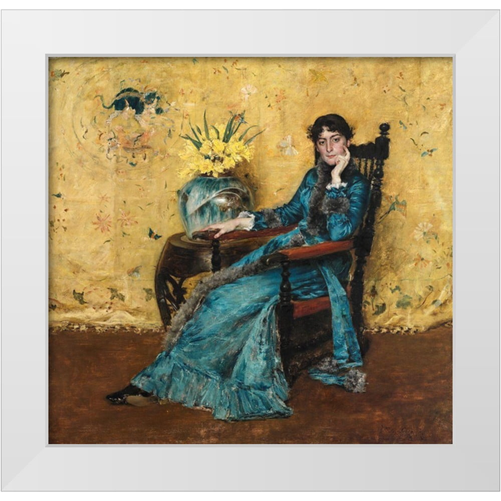 Chase, William Merritt 27x26 White Modern Wood Framed Museum Art Print ...