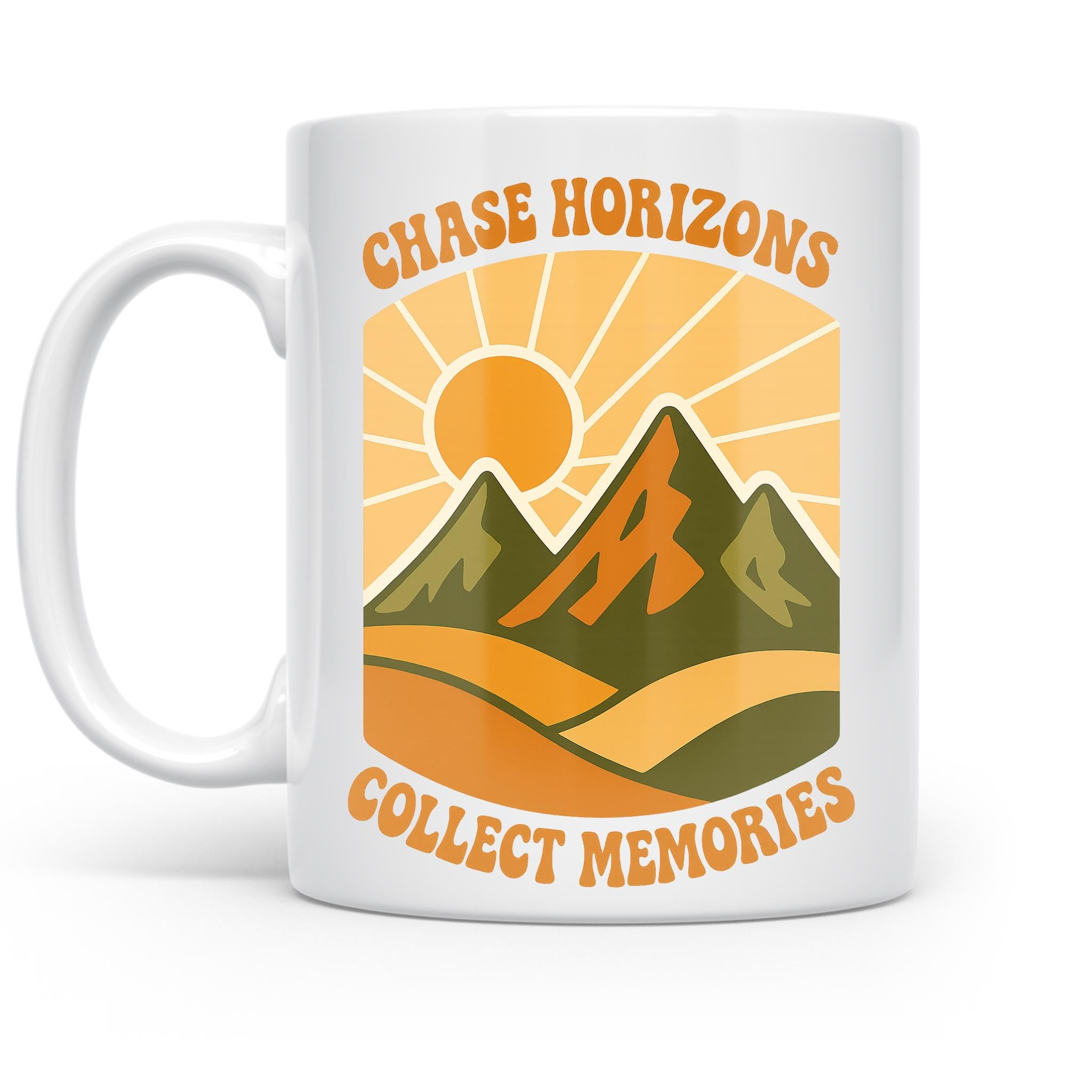Chase horizons, 11 oz mug, travel lovers, dishwasher and microwave safe ...