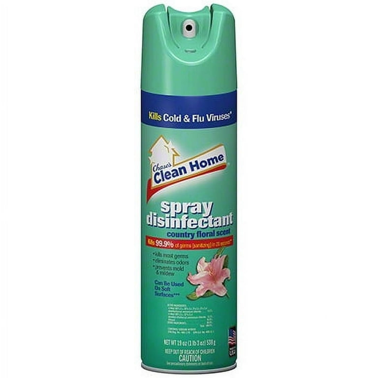 Chase s Clean Home Spray Disinfectant Country Floral Scent 19oz. ea Walmart