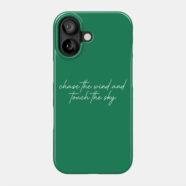 Chase the Wind Simple Minimalist Adventure Quote Case for iPhone 11,12 ...