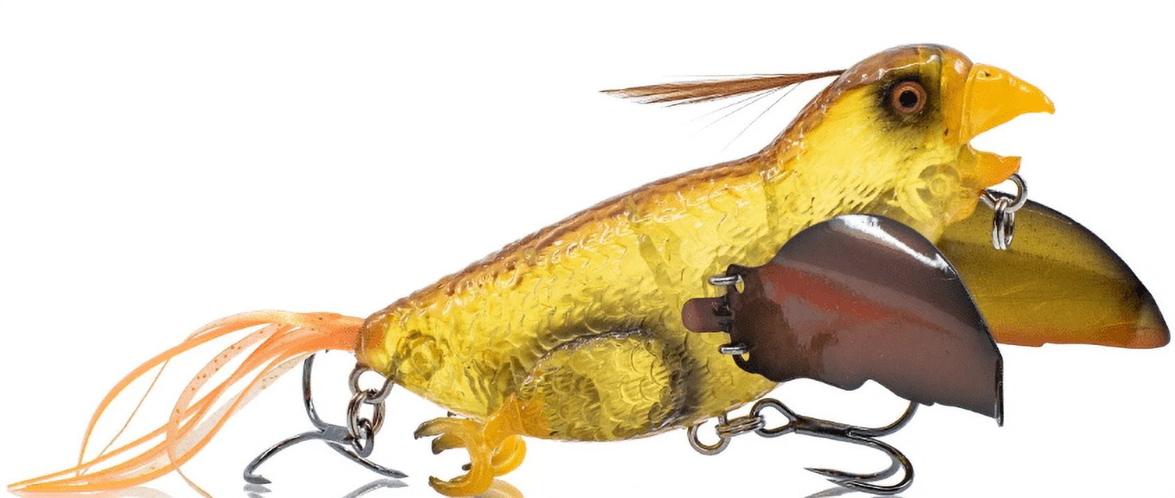 Chasebaits The Smuggler topwater Walker Fishing Lure, 2.5", Clear Finch ...
