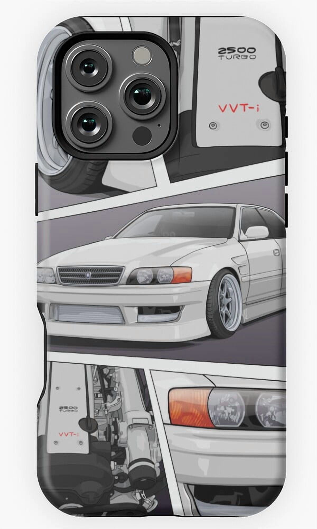 Chaser JZX100 1JZ Engine JDM Car Art iPhone 11–16 Pro Max Compatible ...