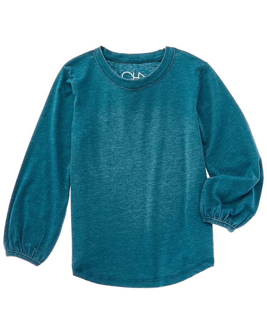 Chaser girls Vintage Jersey Blouson Sleeve T-Shirt, 3, Green - Walmart.com