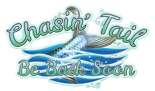 Chasin Tail Be Back Soon Fishing [3 Pack] of Vinyl Decal Stickers | 5 ...