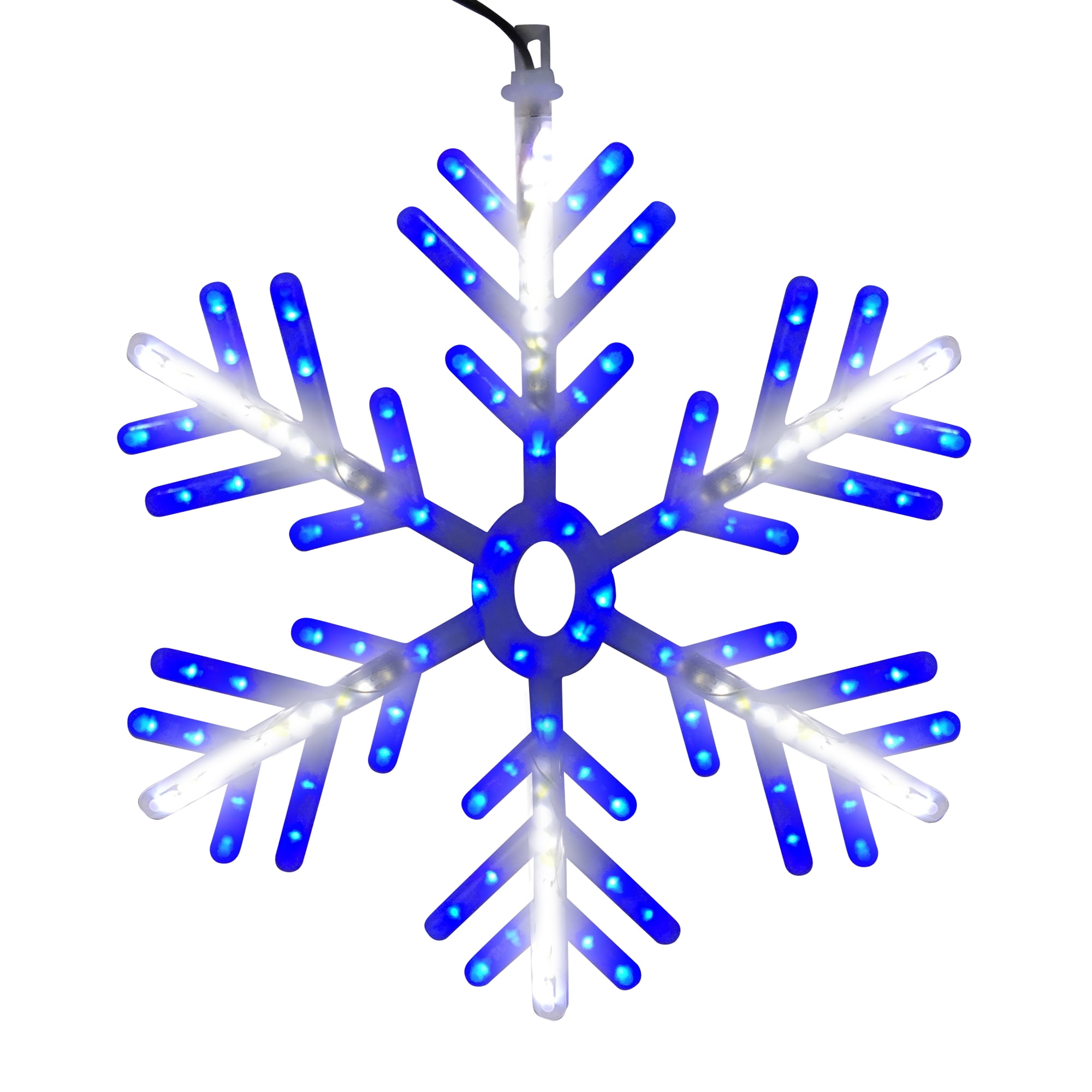 Chasing LED Light Show Snowflake, Blue/White Led Lights - Walmart.com