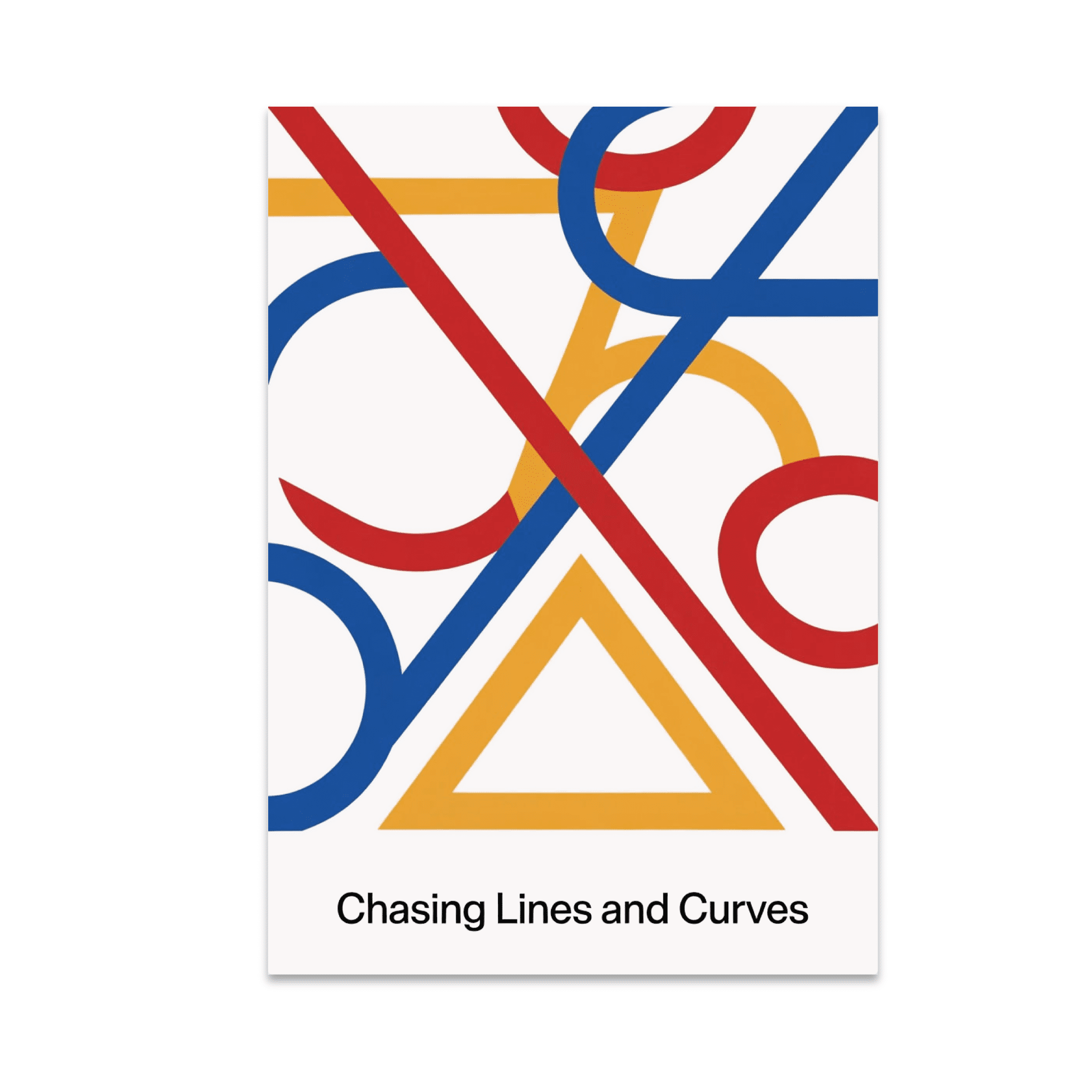 Chasing Lines and Curves - Modern Geometric Art - 13x19 Poster Print ...