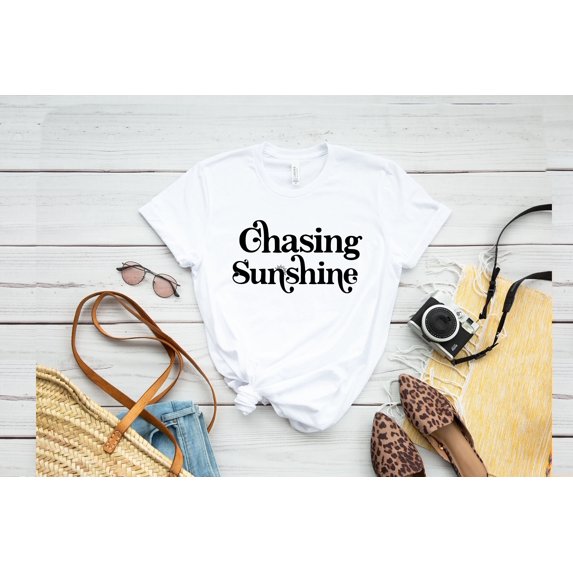 Chasing Sunshine Shirt Sunshine Shirt Sunshine Gifts Summer Shirt Beach ...